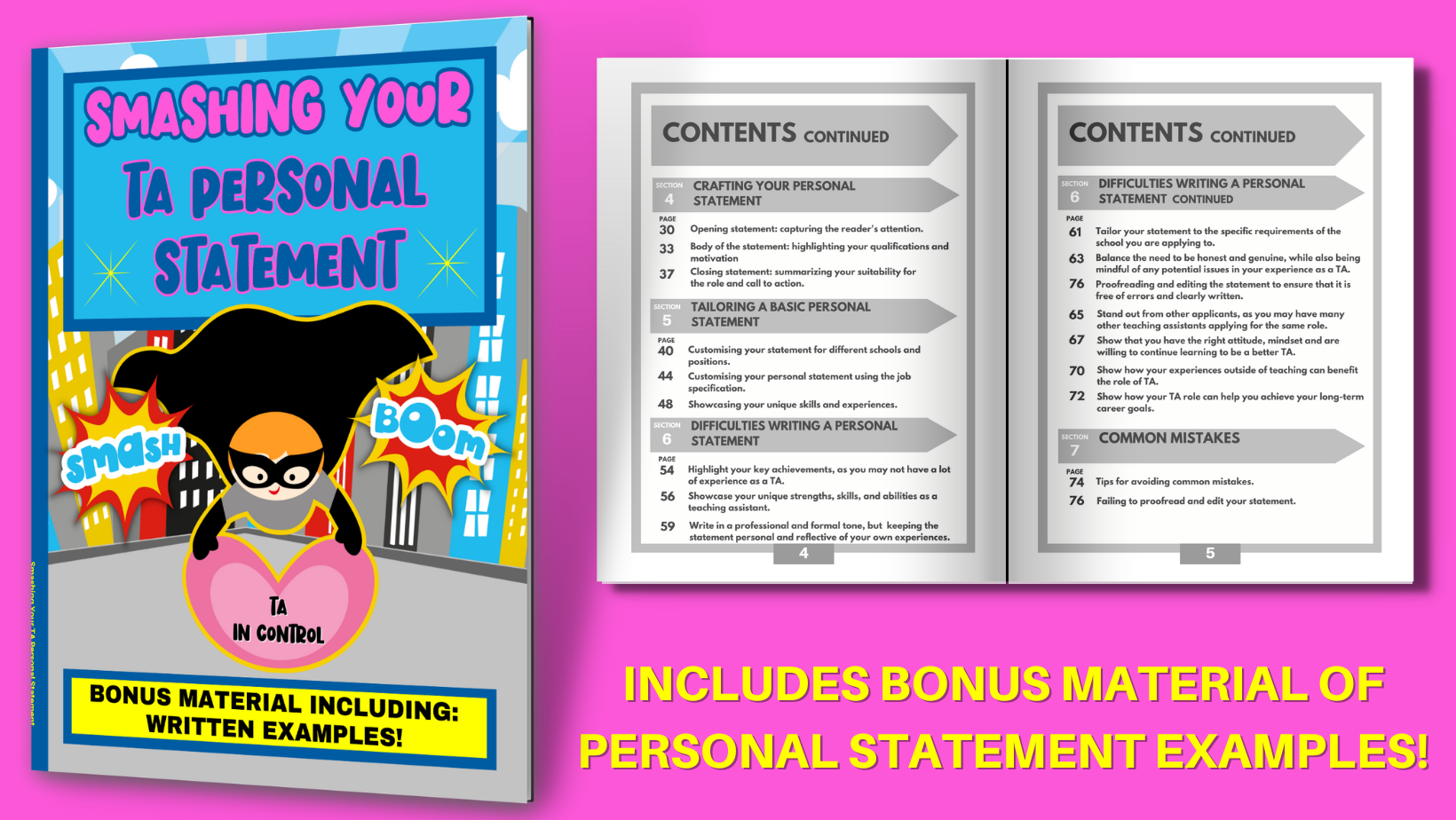 THE TA PERSONAL STATEMENT IN DETAIL