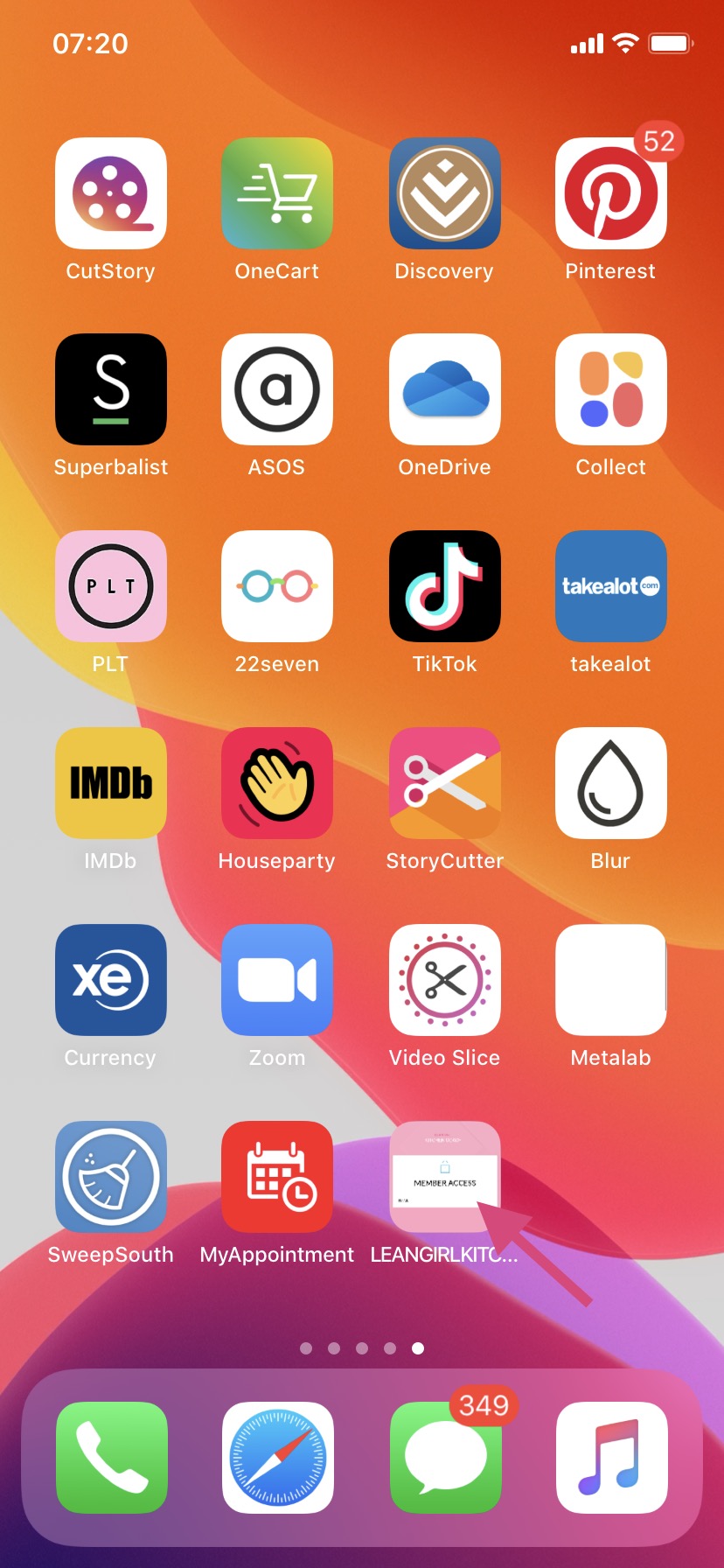 App Home Screen Instructions