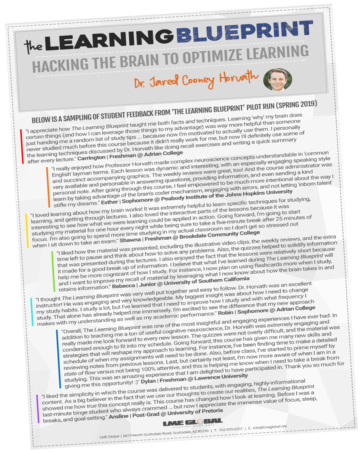 The Learning Blueprint Information