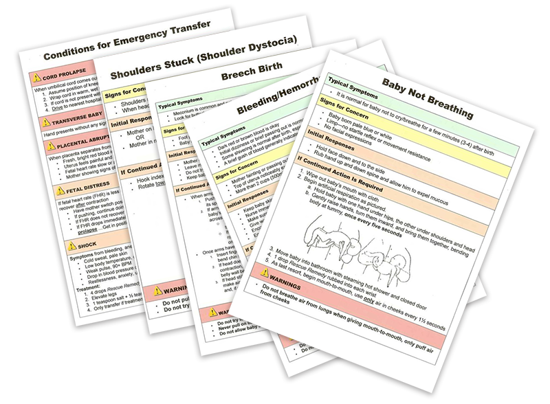 Emergency Childbirth Printables - Natural Birth and Baby Care.com