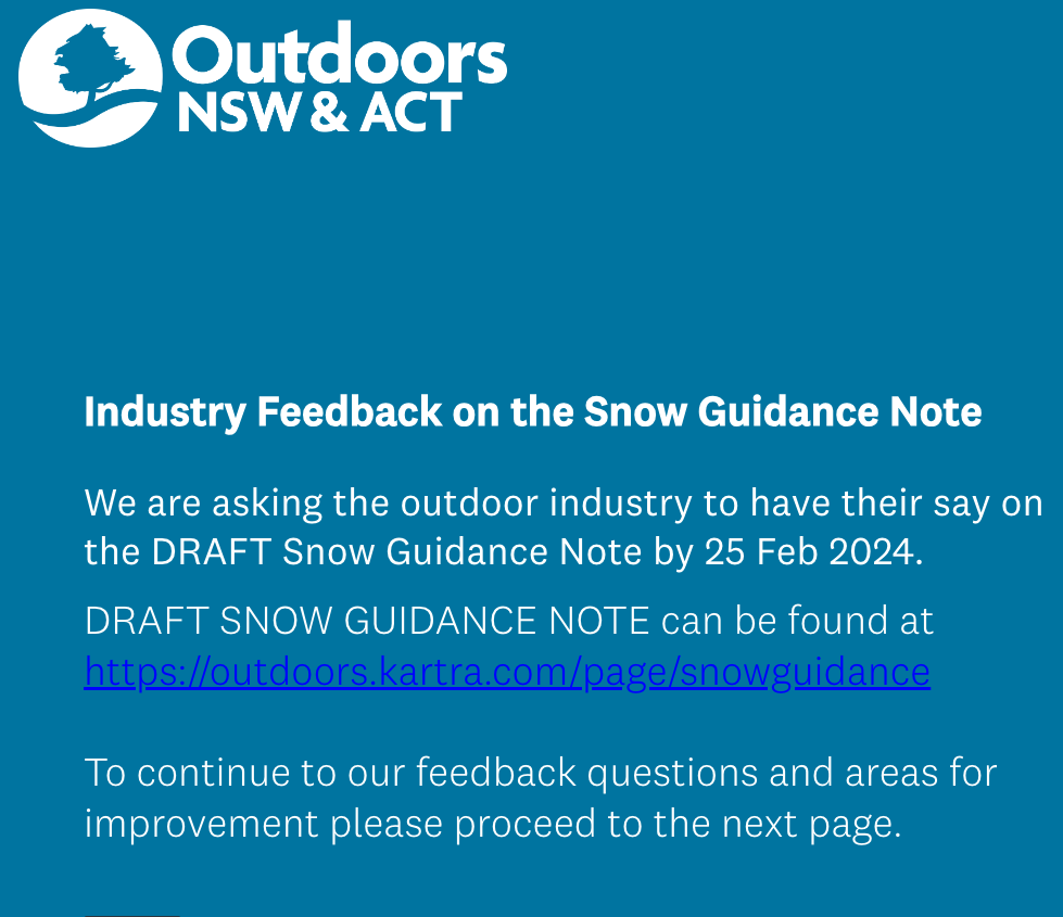 SNOW GUIDANCE NOTE